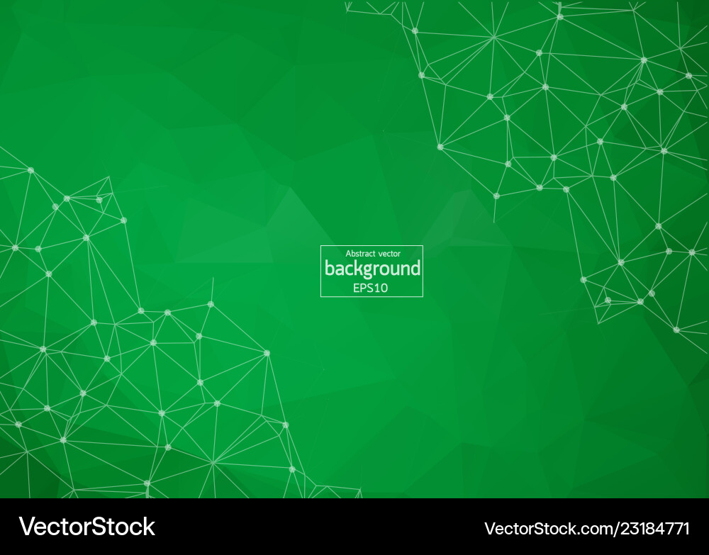 Light green background with dots and lines design Vector Image