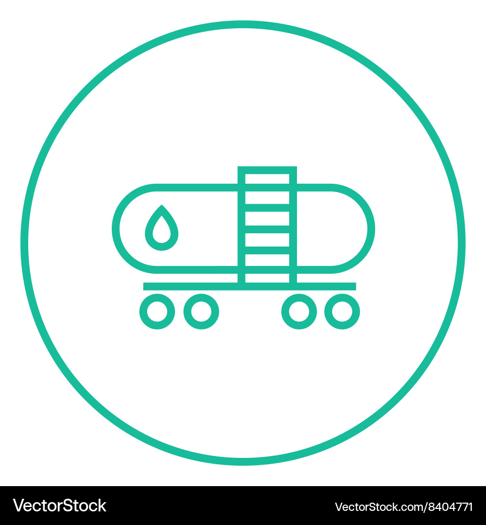 Oil tank line icon Royalty Free Vector Image - VectorStock