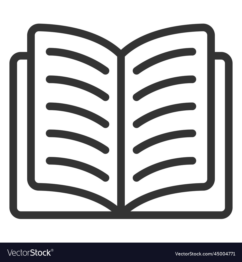 Open book Royalty Free Vector Image - VectorStock