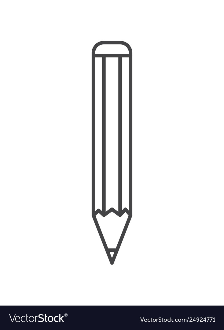 Pencil write isolated icon Royalty Free Vector Image