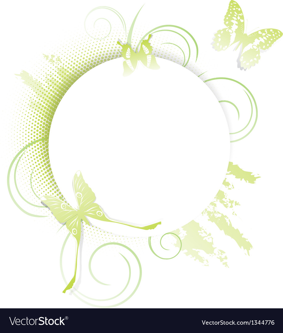 Butterfly frame Royalty Free Vector Image - VectorStock