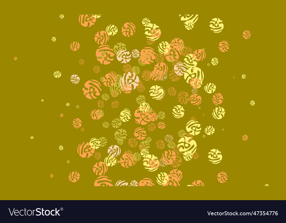 Dark yellow pattern with random forms Royalty Free Vector