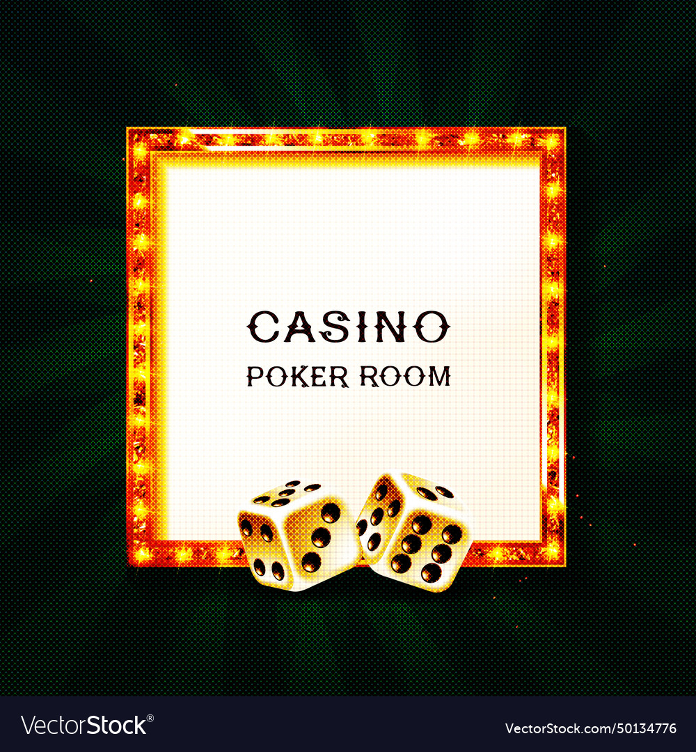 Frame with glowing shiny led light bulbs Vector Image