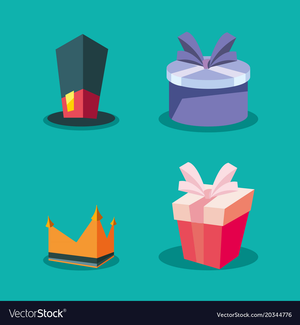 Gift boxes design Royalty Free Vector Image - VectorStock