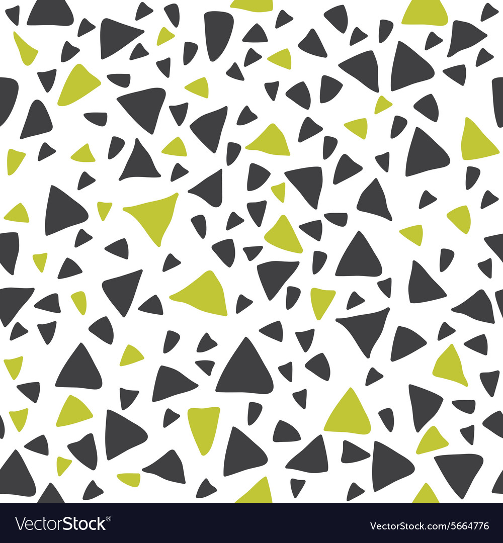 Hand drawn triangle seamless pattern Royalty Free Vector