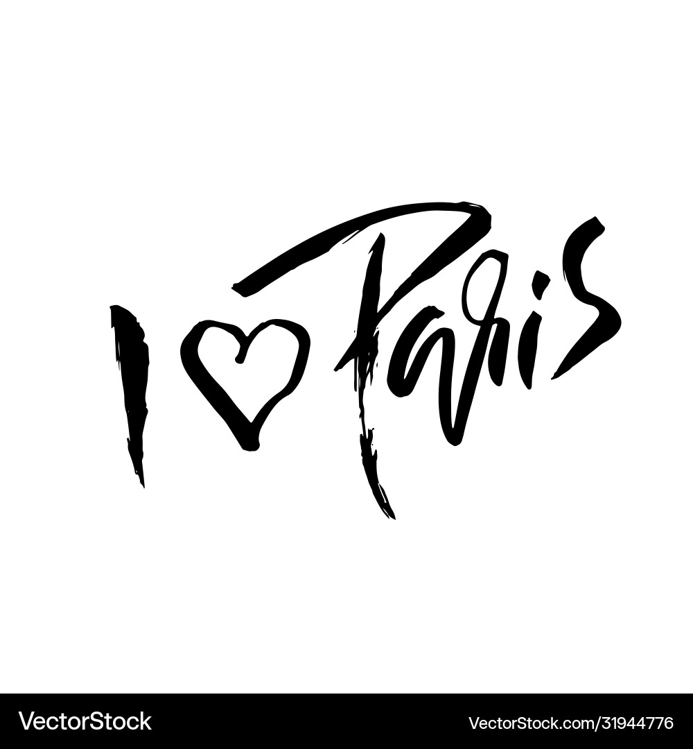 Handwritten modern brush lettering poster Vector Image
