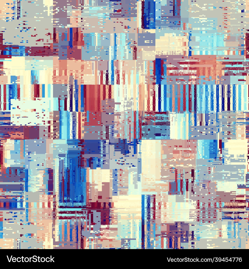 Image with imitation of grunge datamoshing Vector Image