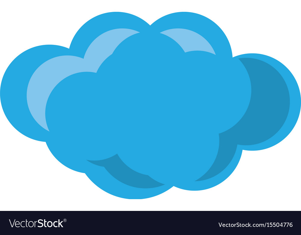Isolated big cloud Royalty Free Vector Image - VectorStock