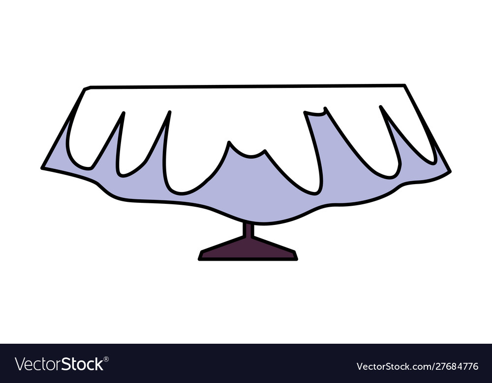 Isolated dinner table design Royalty Free Vector Image