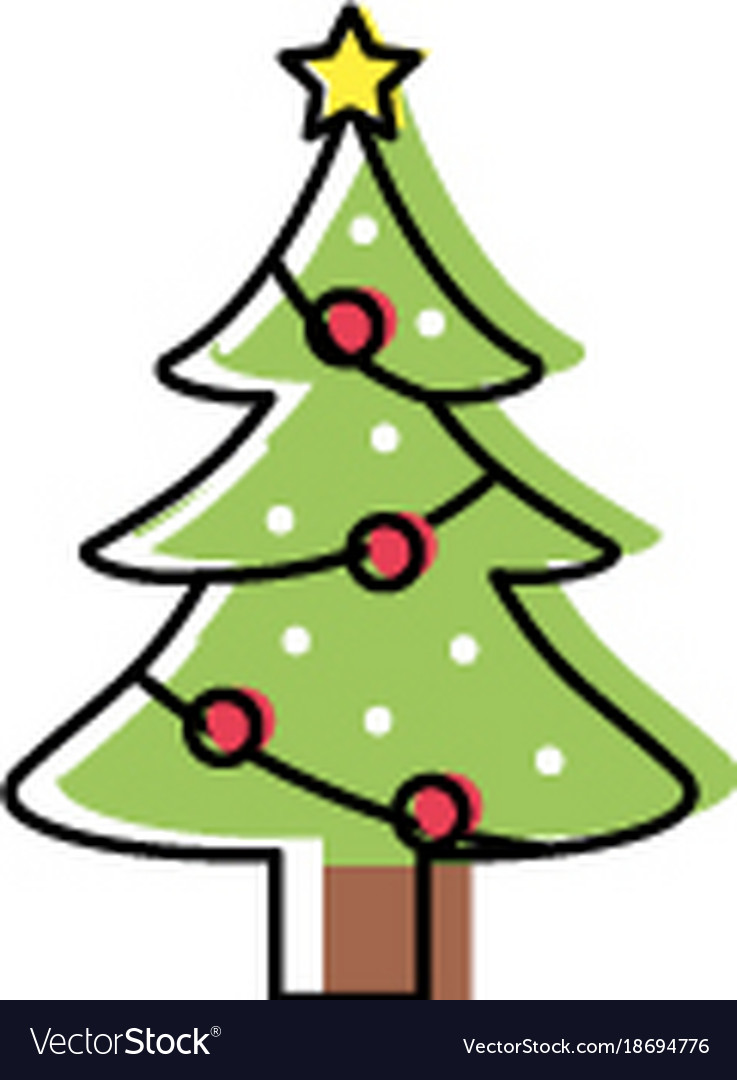 Isolated pine tree design Royalty Free Vector Image