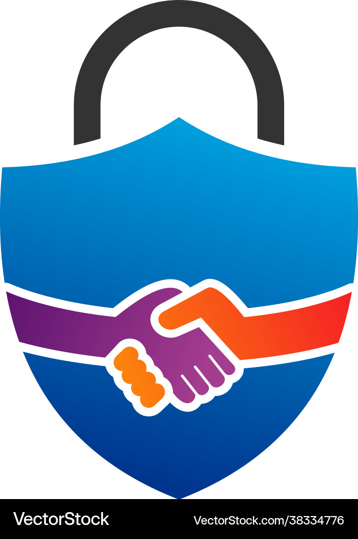 Lock deal logo template creative deal logo Vector Image