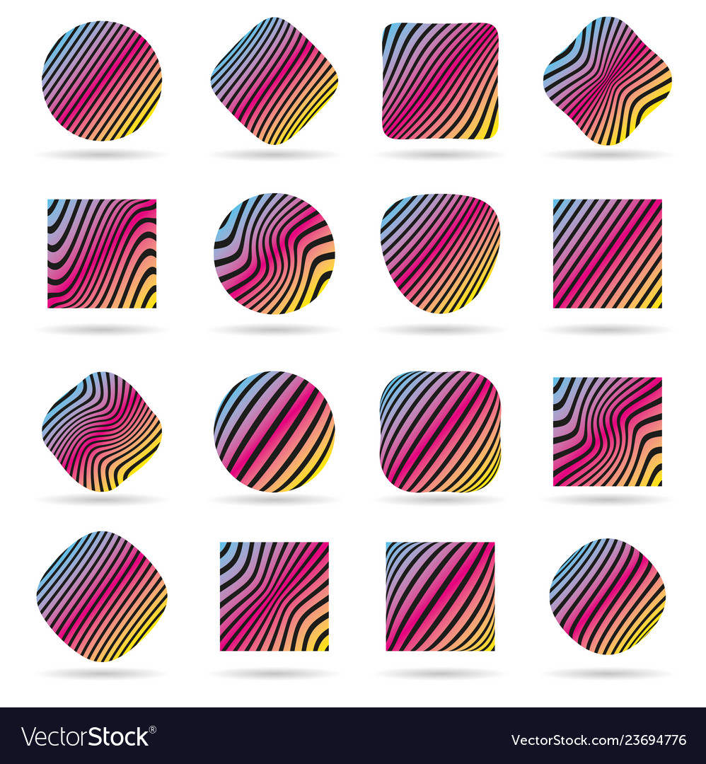 Set labels pattern Royalty Free Vector Image - VectorStock