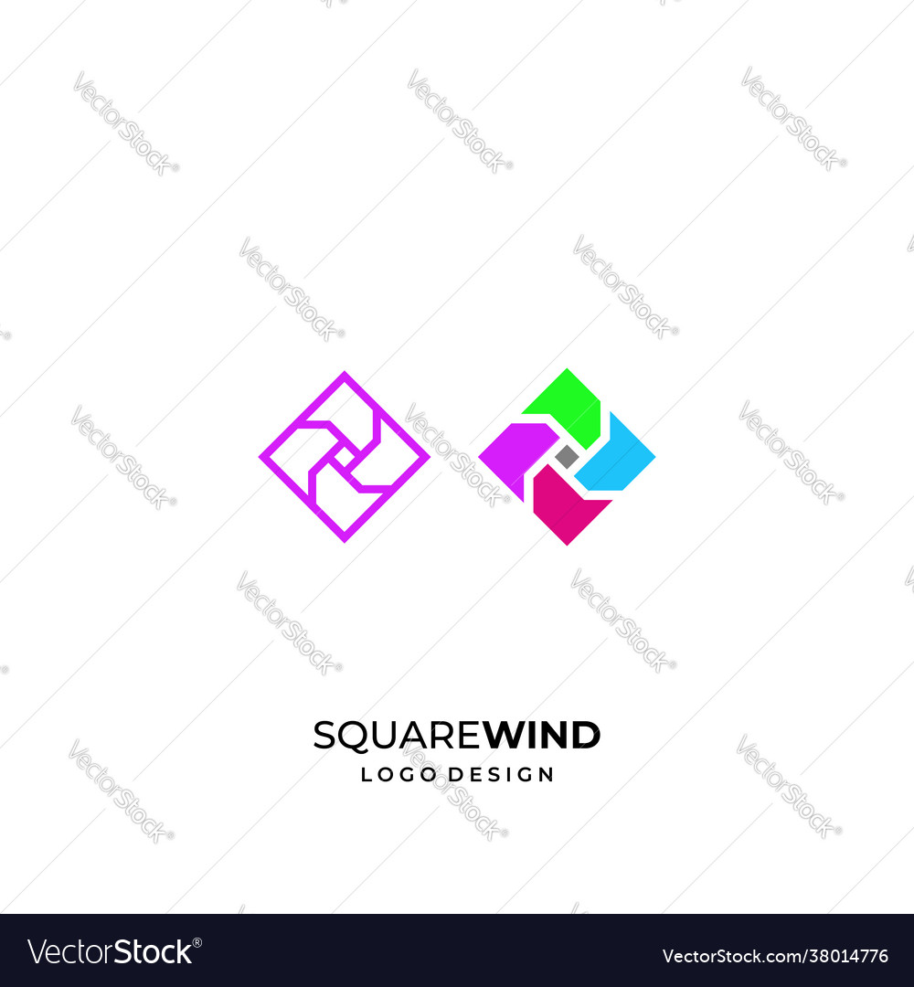 Wind logo Royalty Free Vector Image - VectorStock