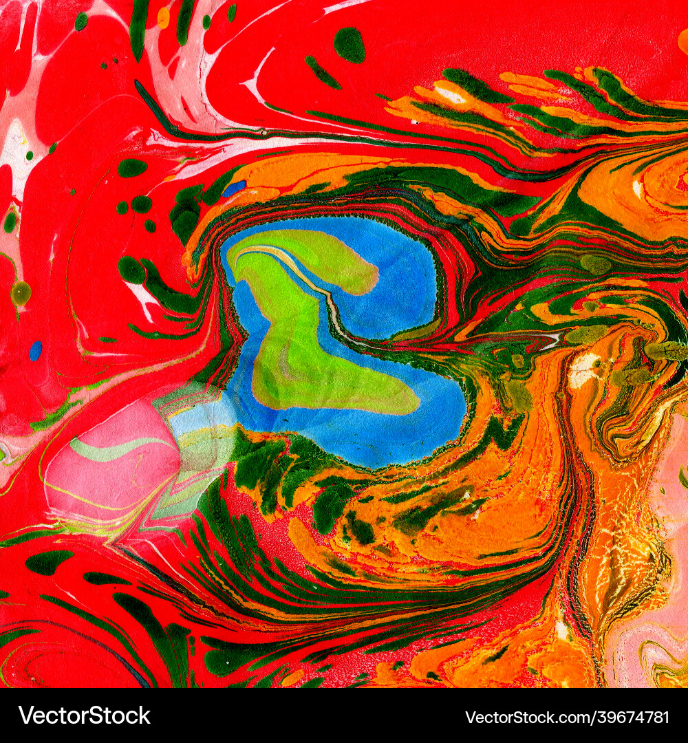 Abstraction with liquid paint color mix abstract Vector Image