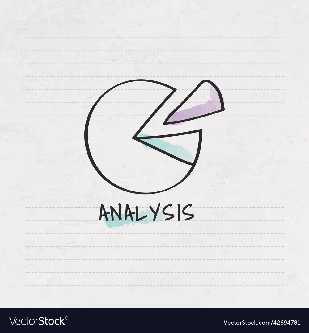 Analysis creative doodle design Royalty Free Vector Image