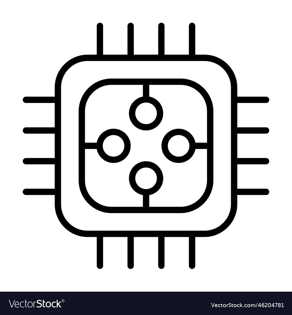 Computer chip icon Royalty Free Vector Image - VectorStock Computer chip icon Royalty Free Vector Image - VectorStock