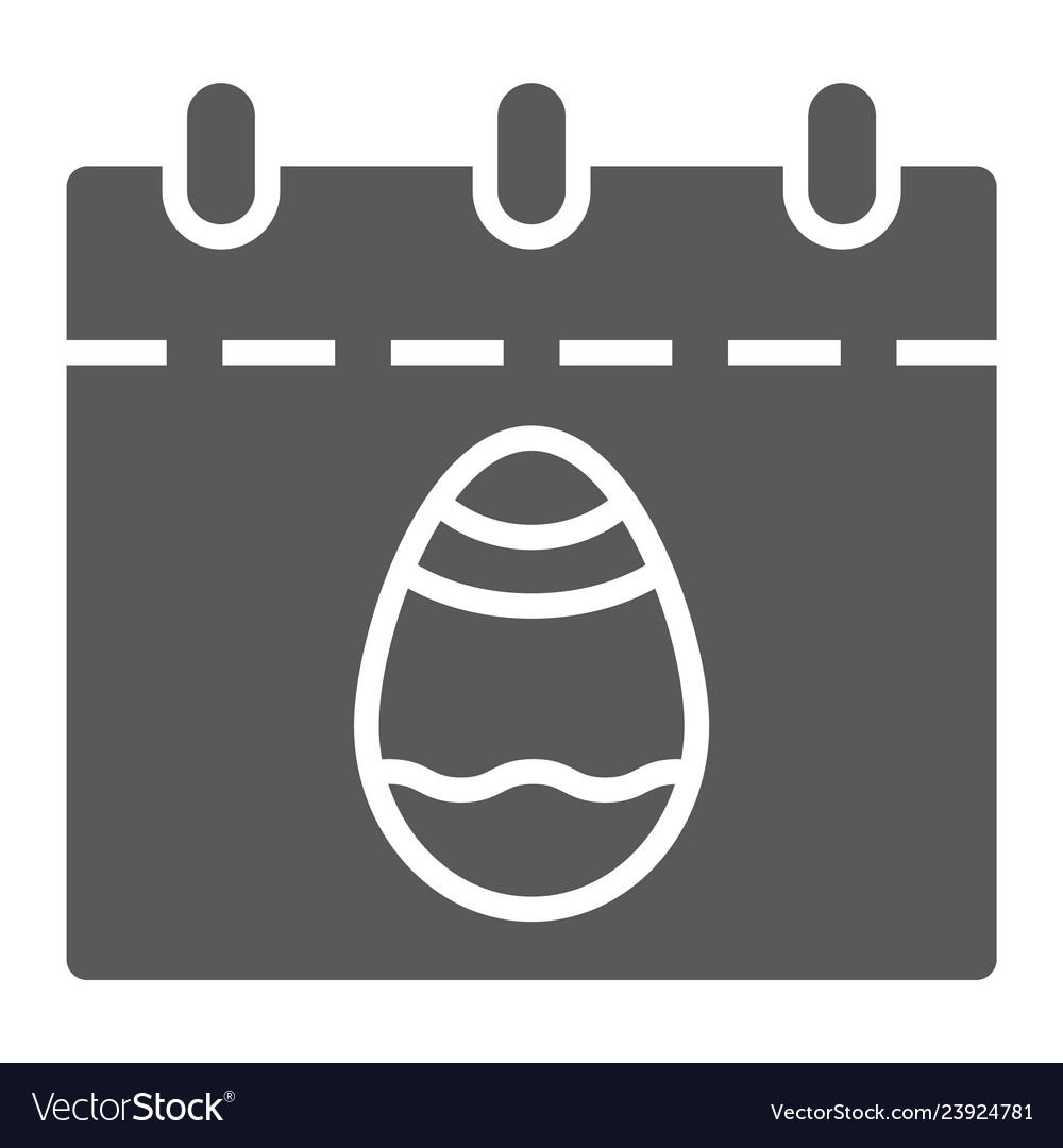 Easter Calendar Glyph Icon Date And Royalty Free Vector easter-calendar-glyph-icon-date-and-royalty-free-vector