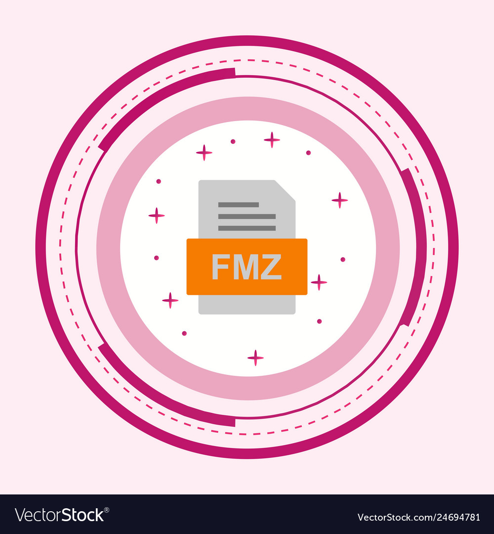 Fmz File Document Icon Royalty Free Vector Image