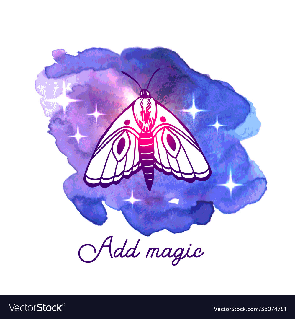 Magic elements hand drawn Royalty Free Vector Image