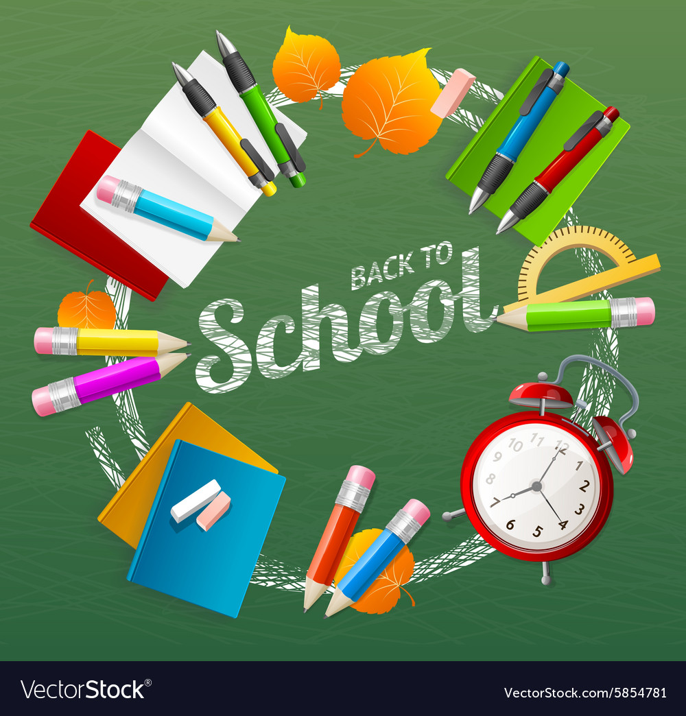 School background Royalty Free Vector Image - VectorStock