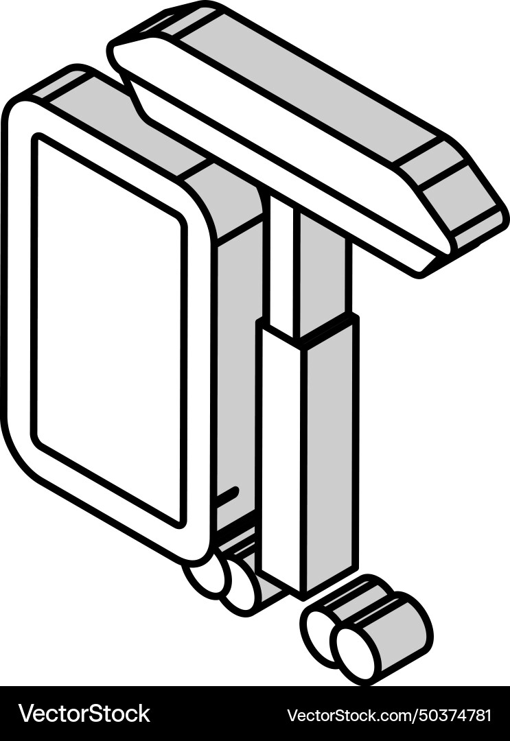 Tray medical isometric icon Royalty Free Vector Image