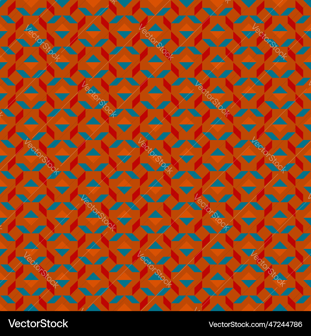 70s retro fashion style seamless pattern Vector Image
