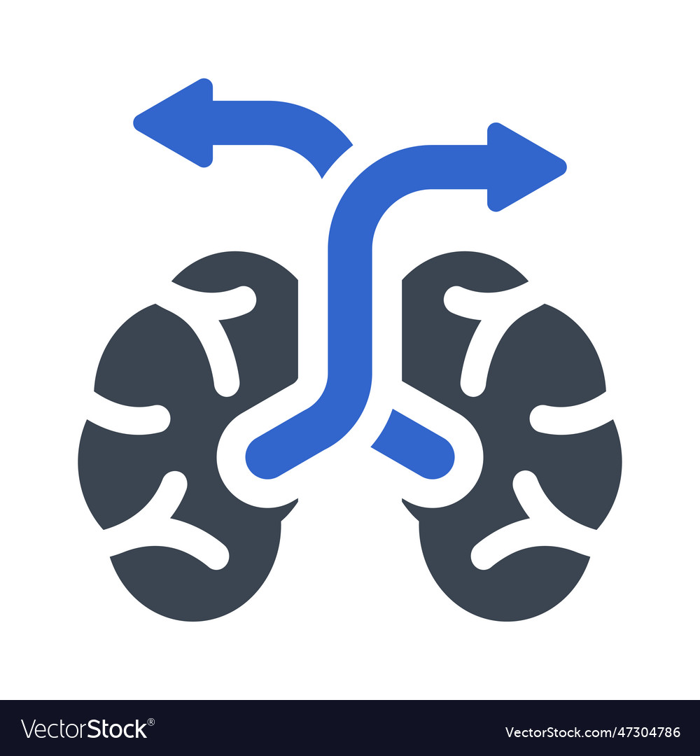 Alternative solution icon Royalty Free Vector Image