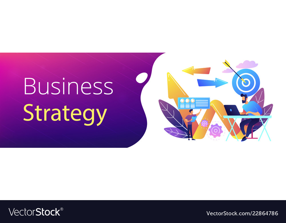 Business direction concept banner header Vector Image