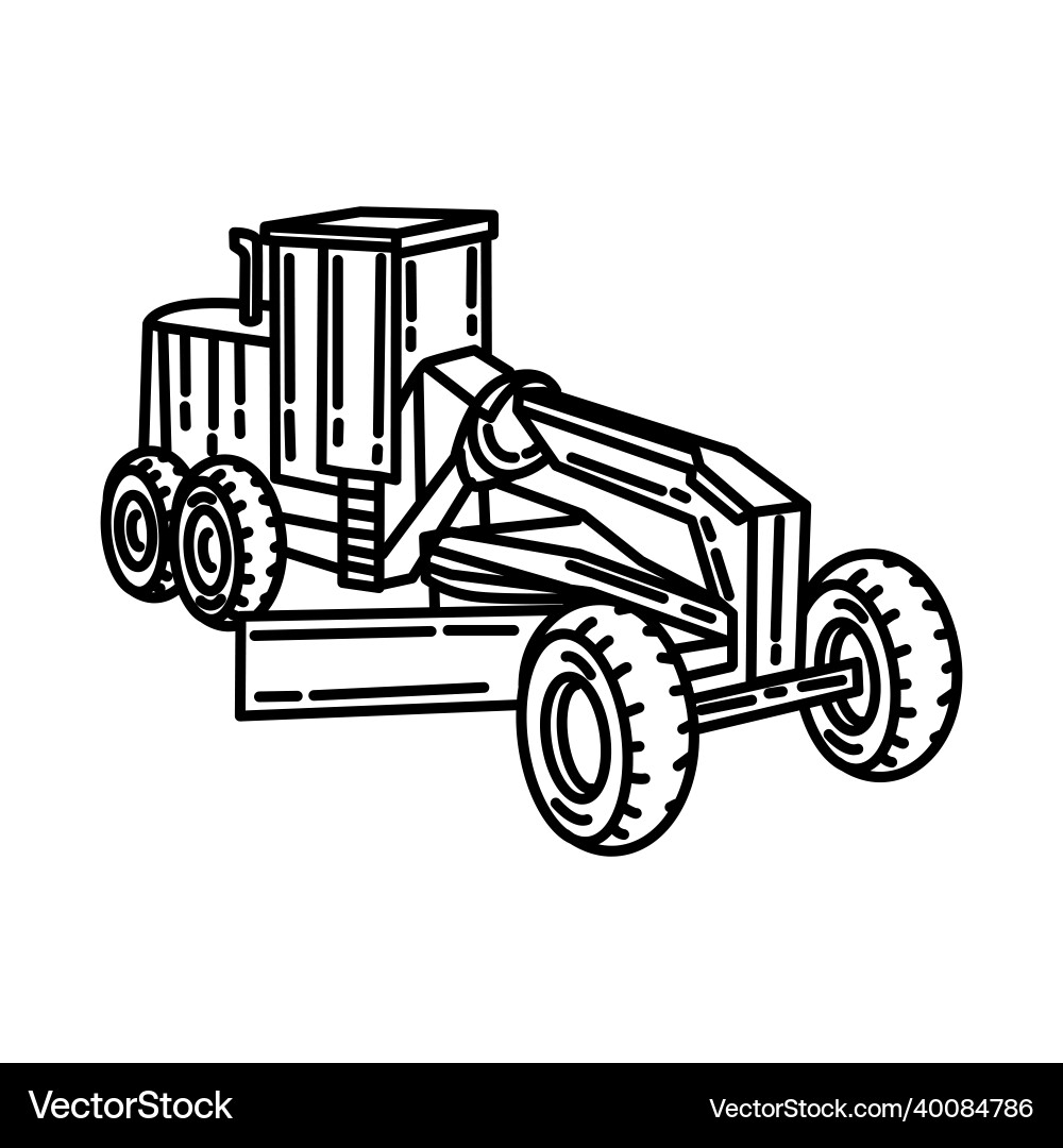 Graders icon doodle hand drawn or outline icon Vector Image