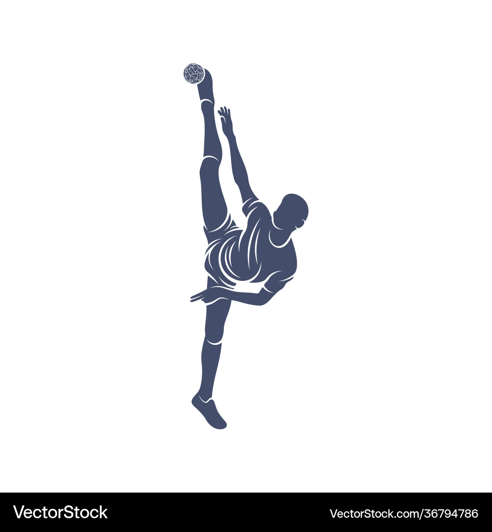 Player takraw soccer design creative takraw Vector Image