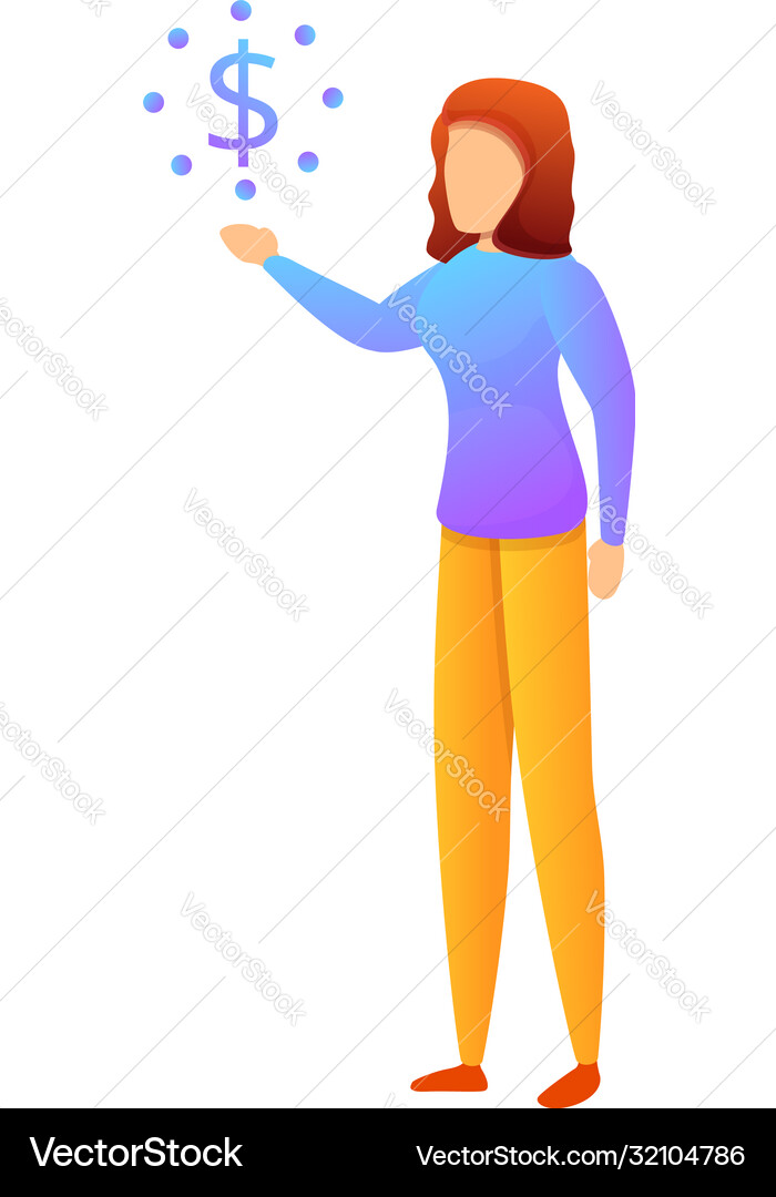 Supplier management icon cartoon style Royalty Free Vector