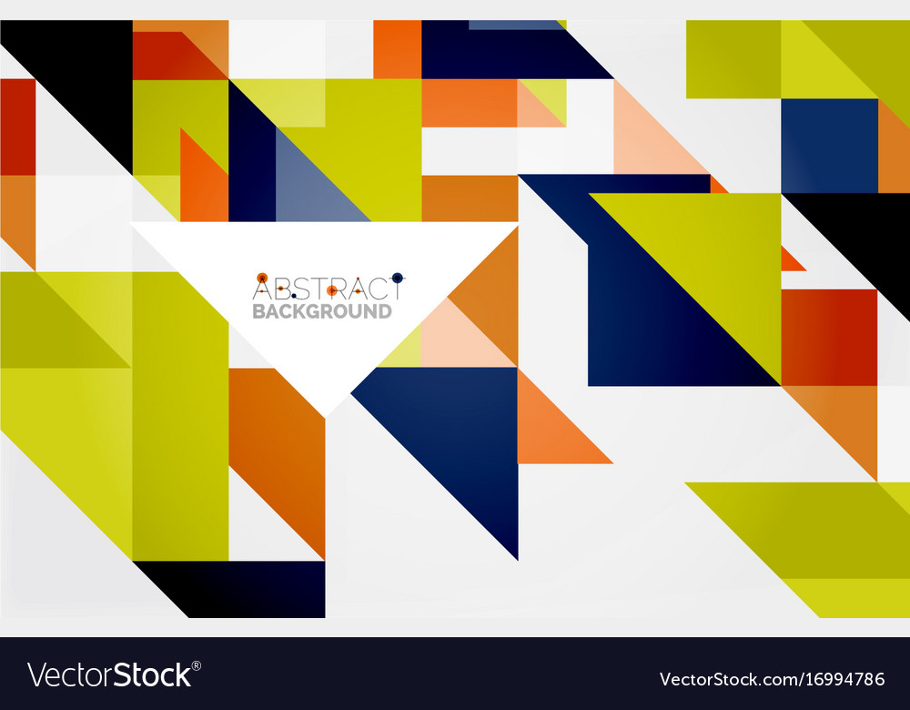 Triangle pattern design background Royalty Free Vector Image