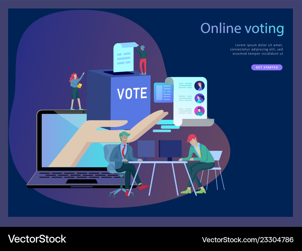 Voting and election concept pre-election campaign Vector Image