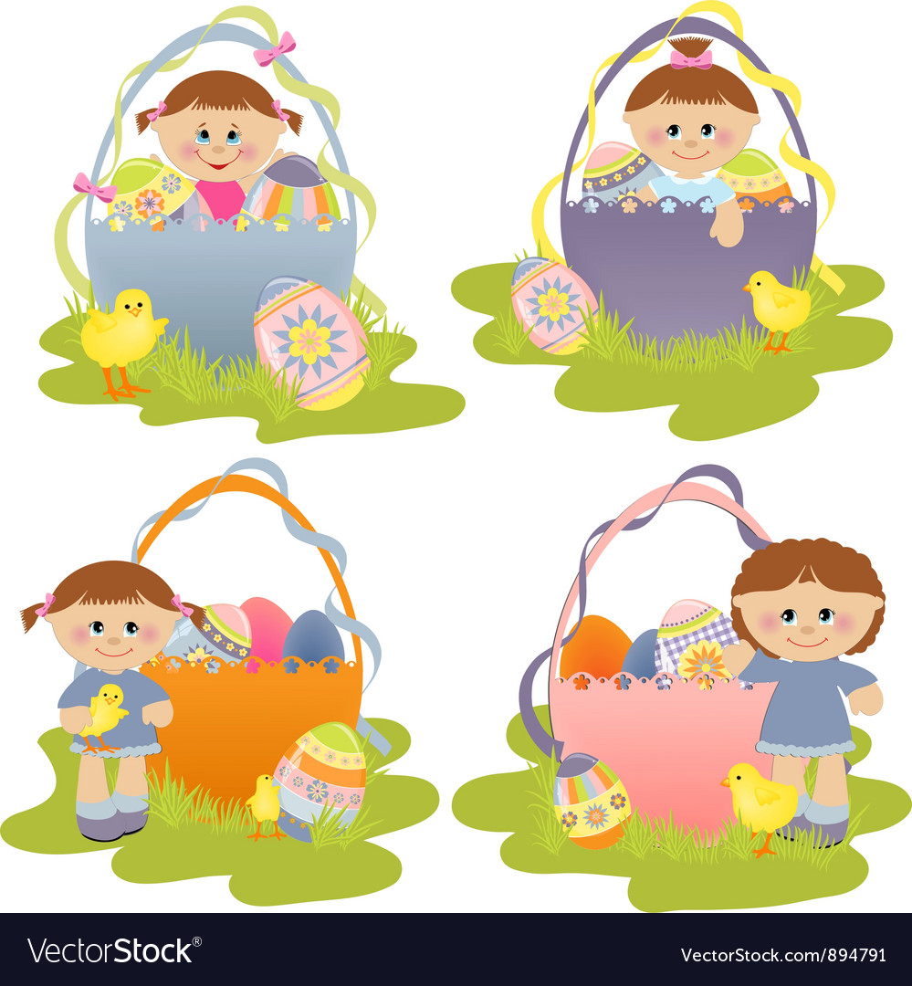 Cute easter Royalty Free Vector Image - VectorStock