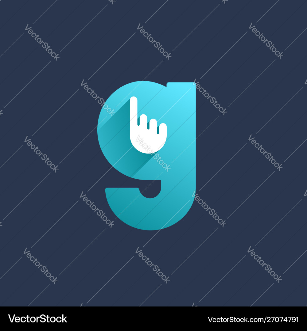 Letter g hand logo icon design template elements Vector Image