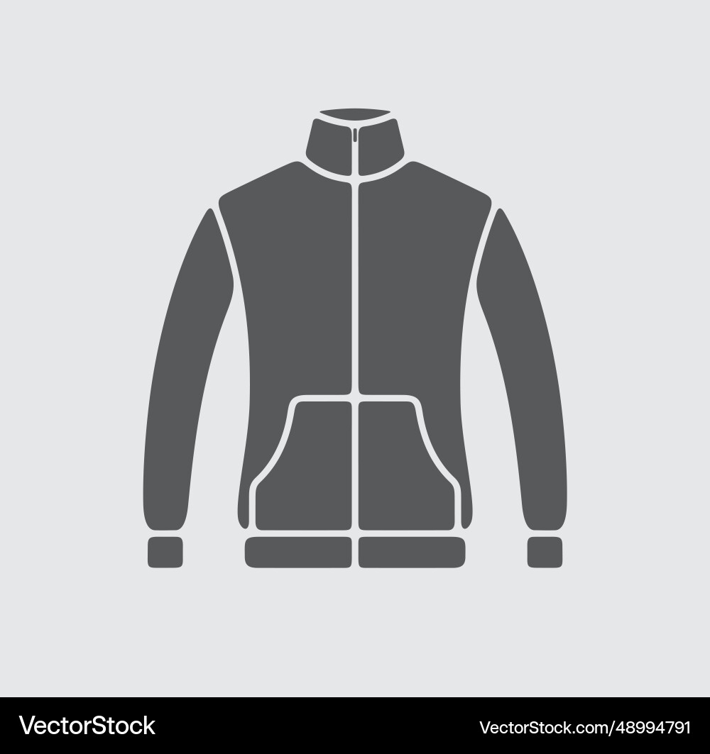 Womens sport jacket icon on a background Vector Image