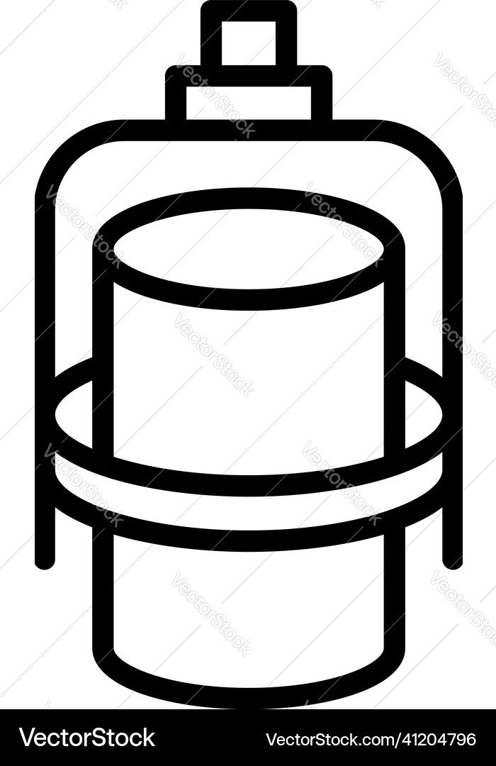 Aluminium wheels production icon outline Vector Image