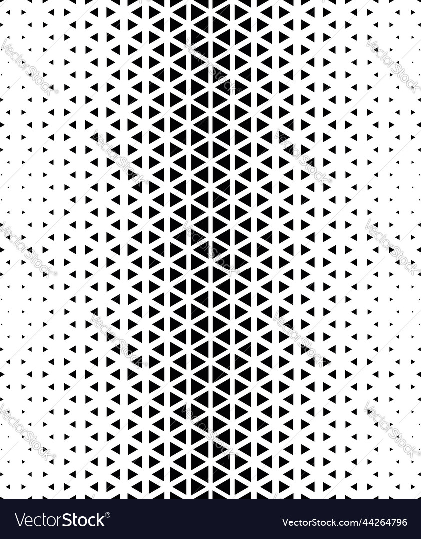 Geometric pattern of black triangles on a white Vector Image