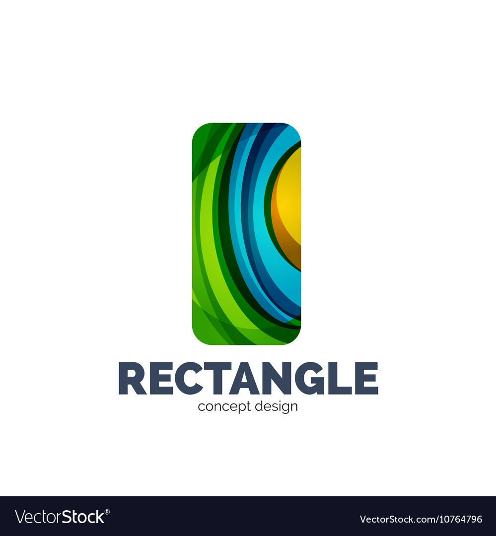 Rectangle logo Royalty Free Vector Image - VectorStock