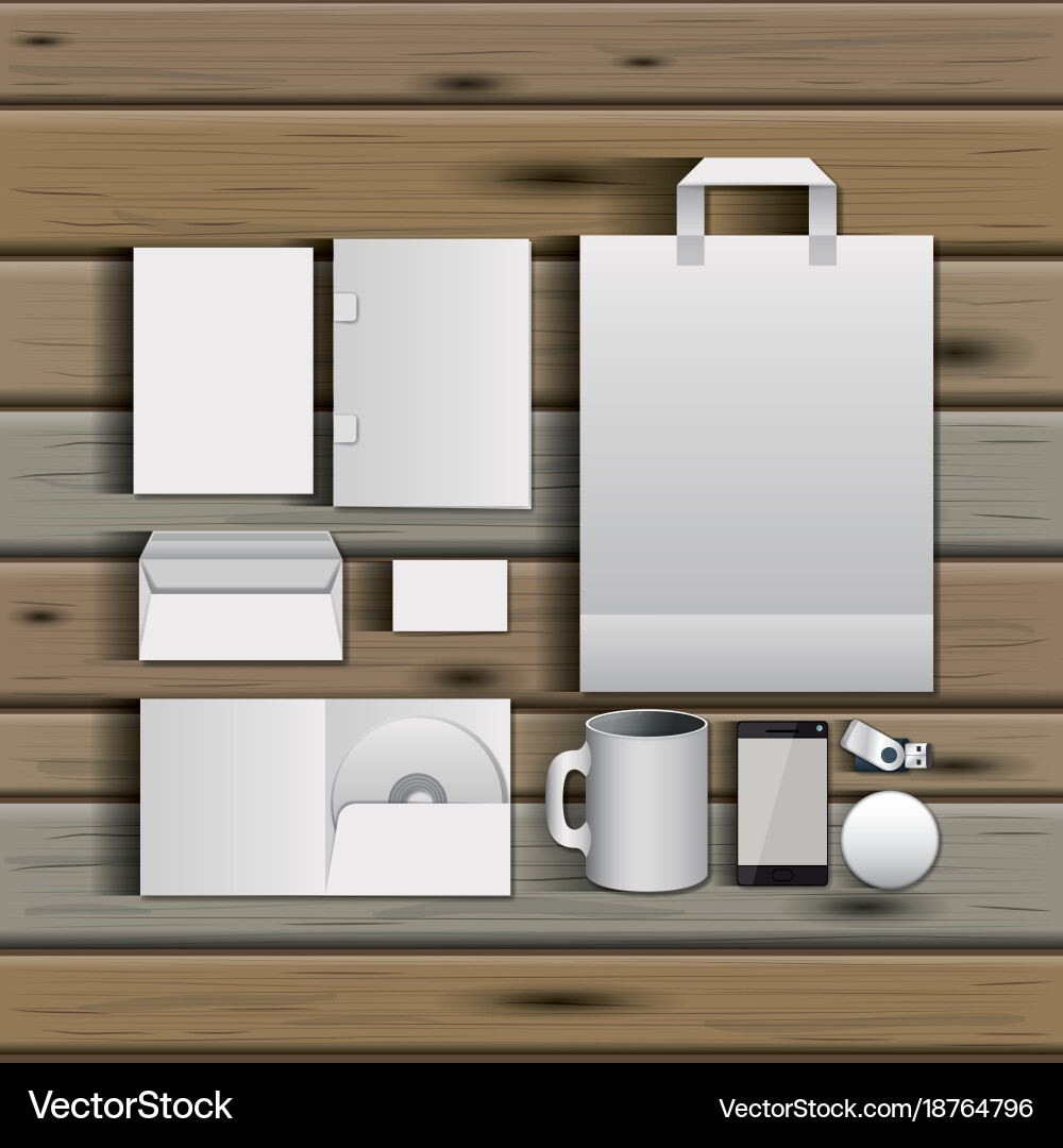 Stationary templates of documentation blank design