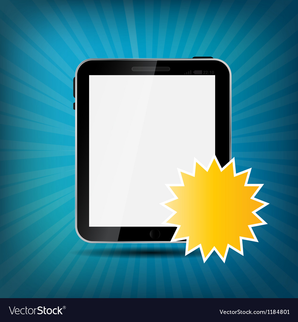 Abstract digital tablet Royalty Free Vector Image