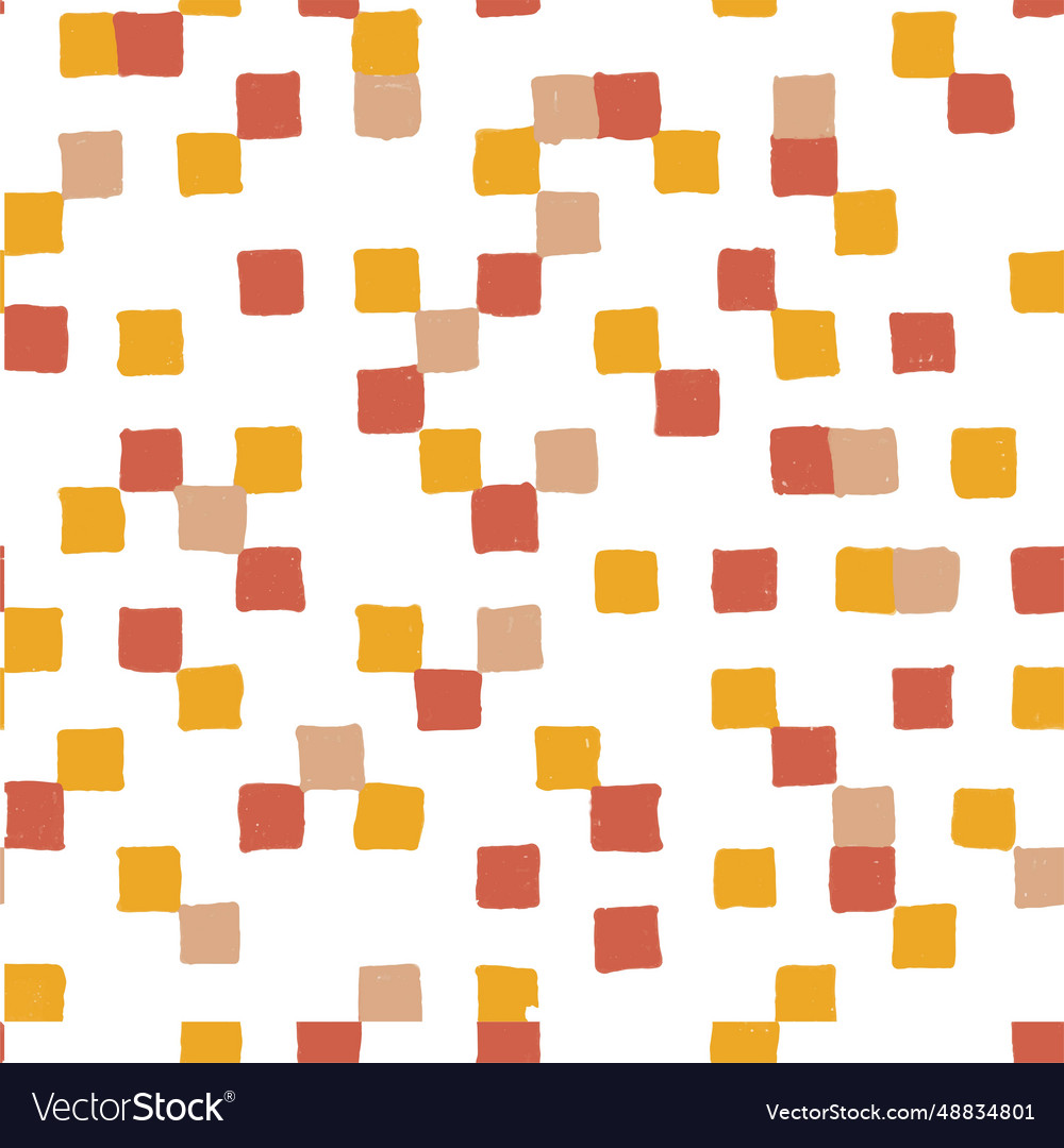 Geometric abstract square seamless pattern print Vector Image
