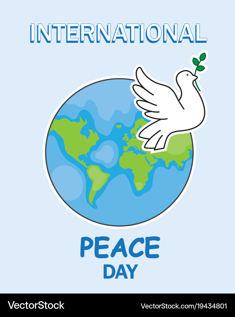 International day of peace Royalty Free Vector Image