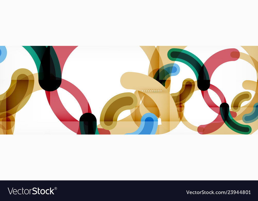 Linear design circle background Royalty Free Vector Image