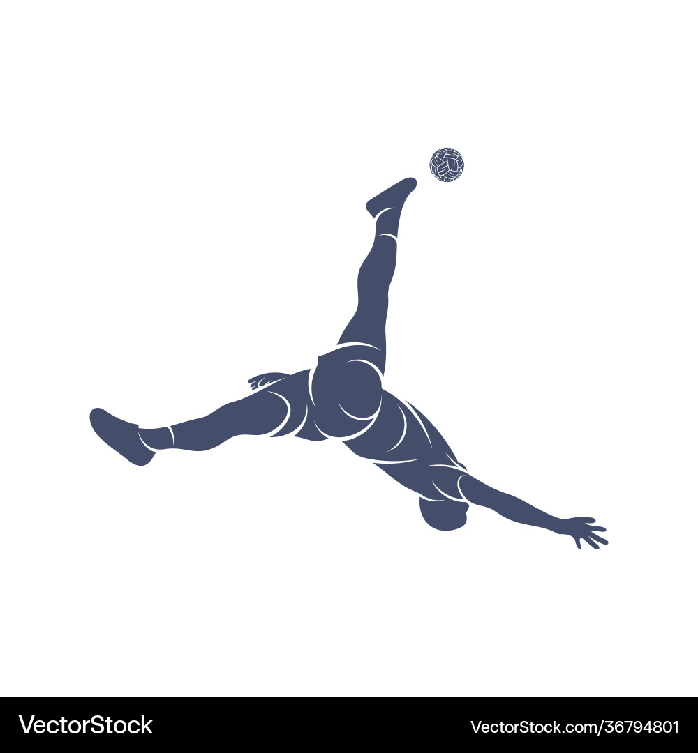 Player takraw soccer design creative takraw Vector Image