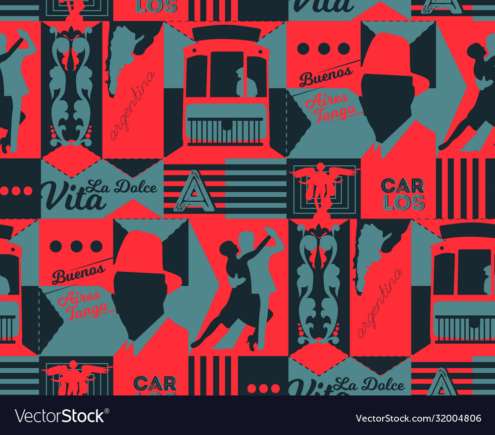 Argentina pattern seamless design Royalty Free Vector Image
