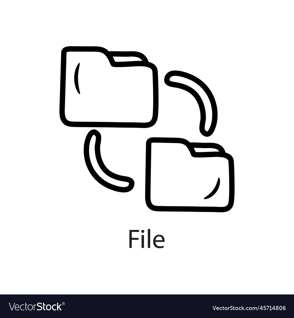 File outline icon design data symbol Royalty Free Vector