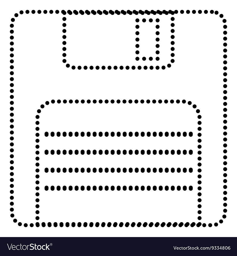 Floppy disk sign Royalty Free Vector Image - VectorStock