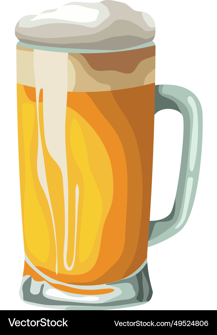 Germany beer glass traditional Royalty Free Vector Image