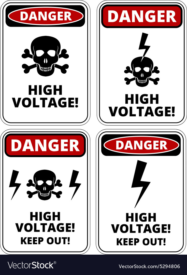 High voltage Royalty Free Vector Image - VectorStock